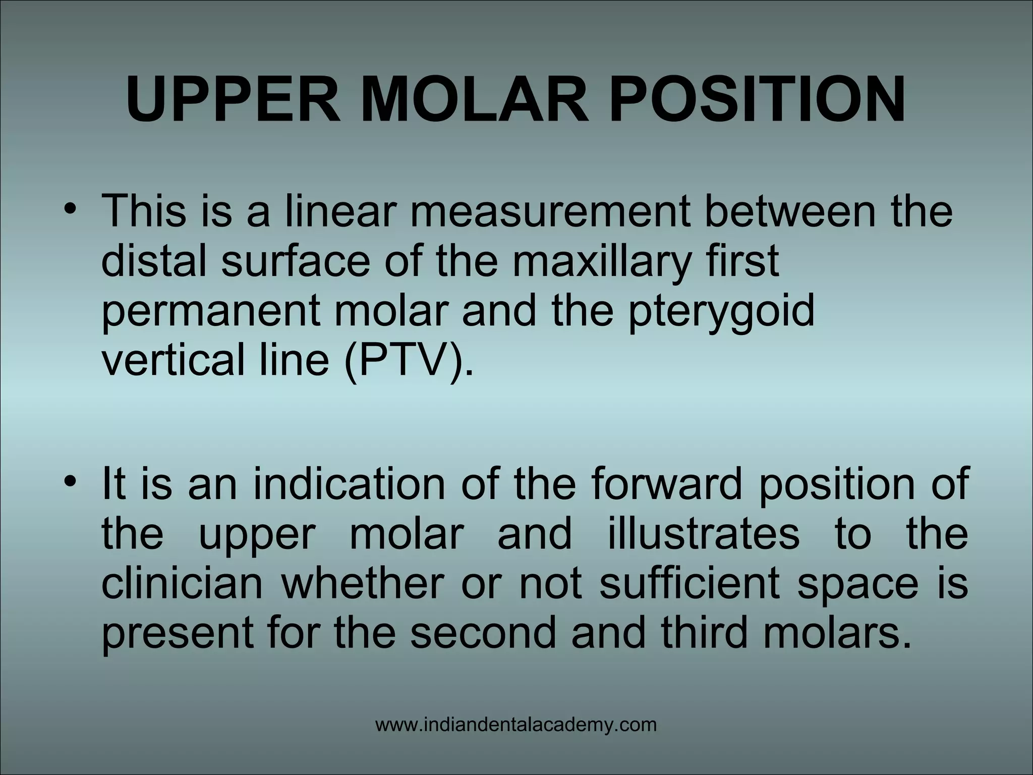 Biomechanics of molar distalization | PPT