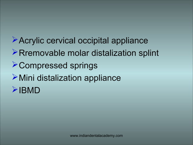 Biomechanics of molar distalization | PPT | Dental Health | Diseases ...