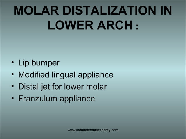 Biomechanics of molar distalization | PPT | Dental Health | Diseases ...