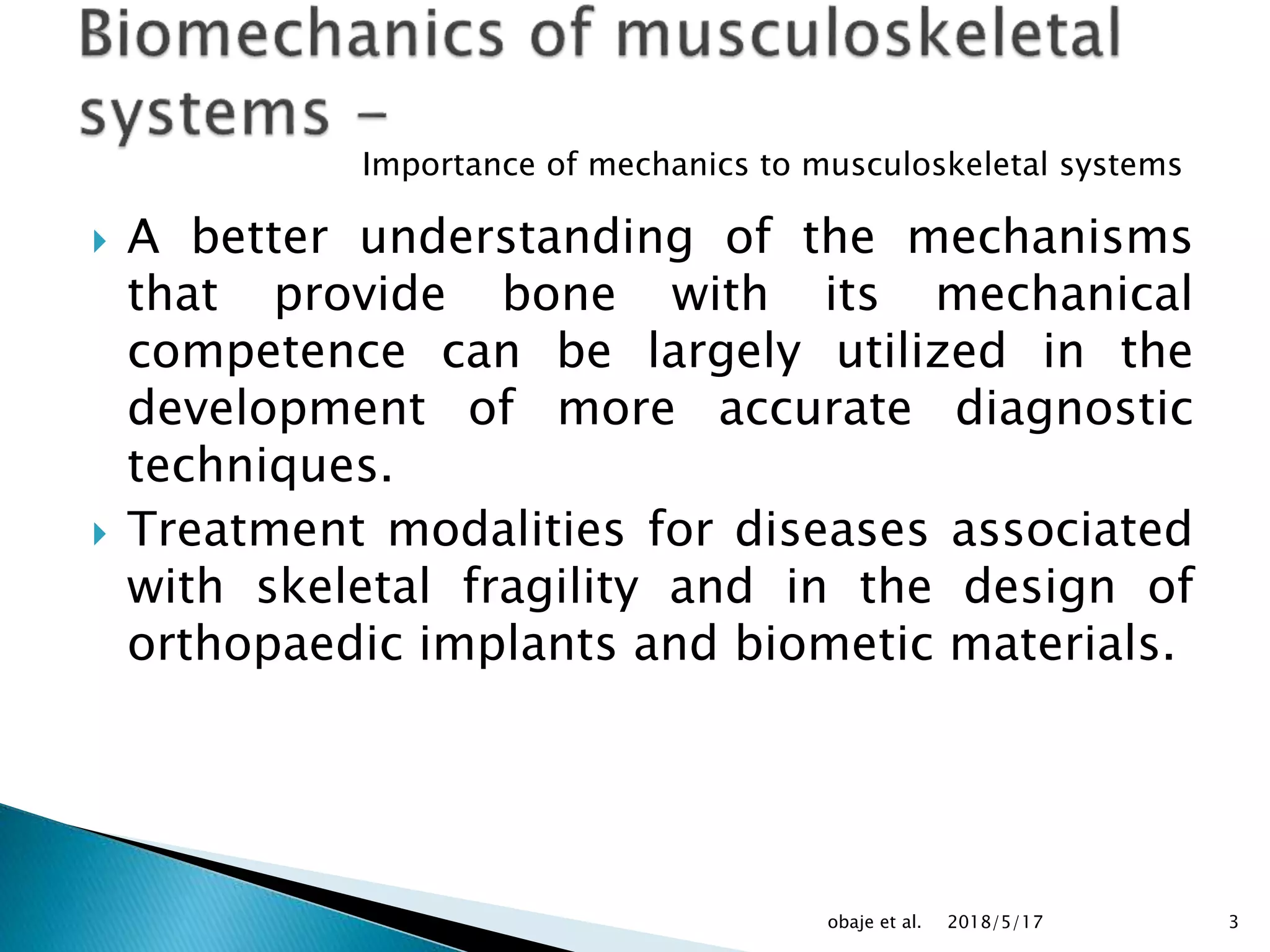 Biomechanics of musculoskeletal system | PPTX