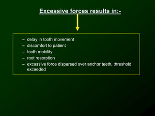 Biomechanics of Orthodontic Tooth Movement _2 - Dr. Nabil Al-Zubair | PPTX