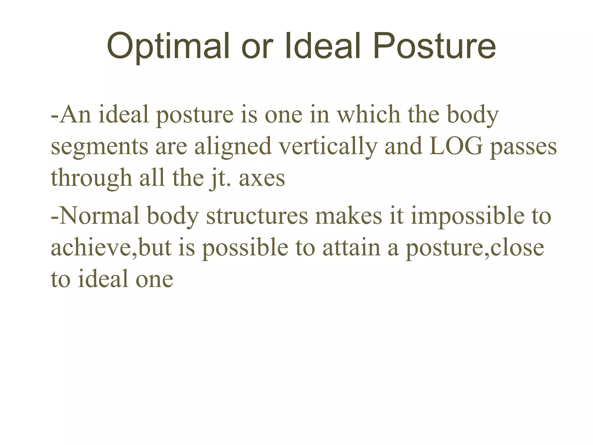 Biomechanics of posture | PPTX