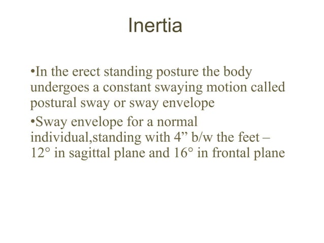 Biomechanics of posture | PPTX