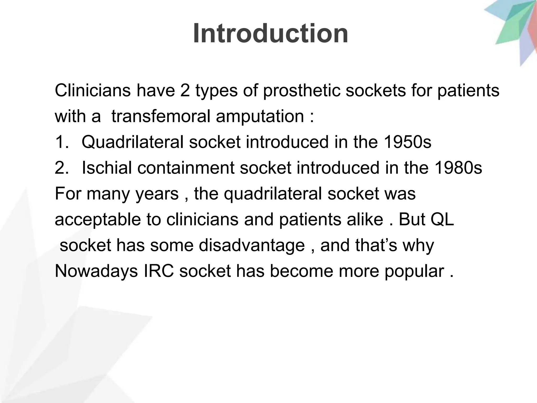 Biomechanics of Quadrilateral socket | PPTX