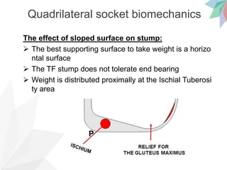 Biomechanics of Quadrilateral socket | PPTX