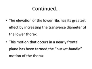 biomechanics of respiration, anatomy and physiology | PPTX