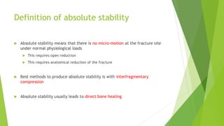 Biomechanics of Rigid Fixation and Achieving Absolute Stability in ...