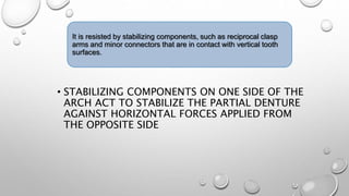 Biomechanics of RPD | PPTX
