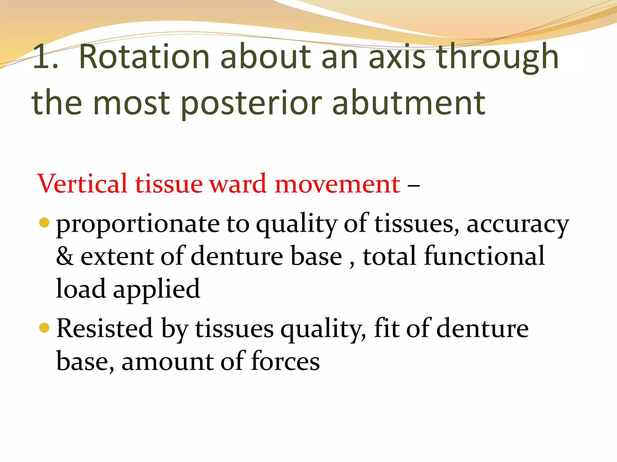 Biomechanics of RPD | PPTX