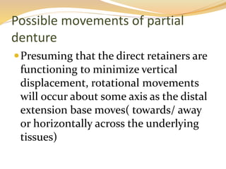 Biomechanics of RPD | PPTX