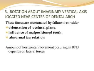 Biomechanics of RPD | PPTX