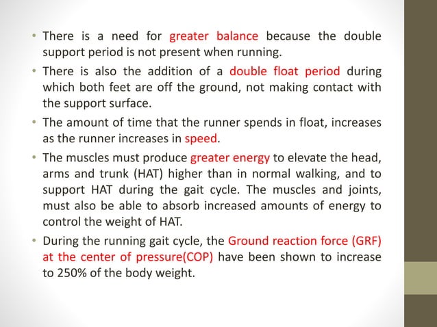 Biomechanics of Running | PPTX | Death, Injury, or Military Conflict ...