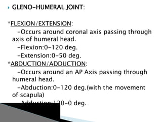 Biomechanics of shoulder | PDF