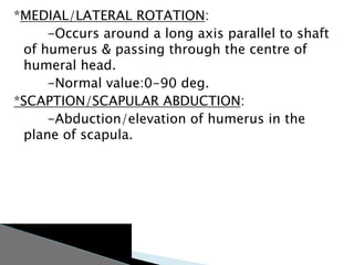 Biomechanics of shoulder | PDF