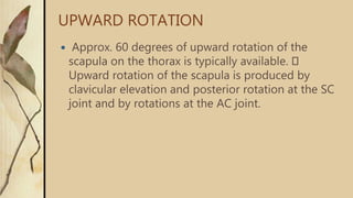 Biomechanics of shoulder complex | PPTX