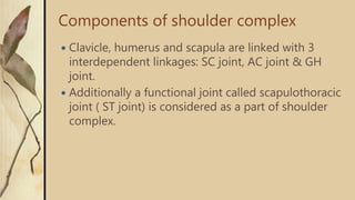 Biomechanics of shoulder complex | PPTX