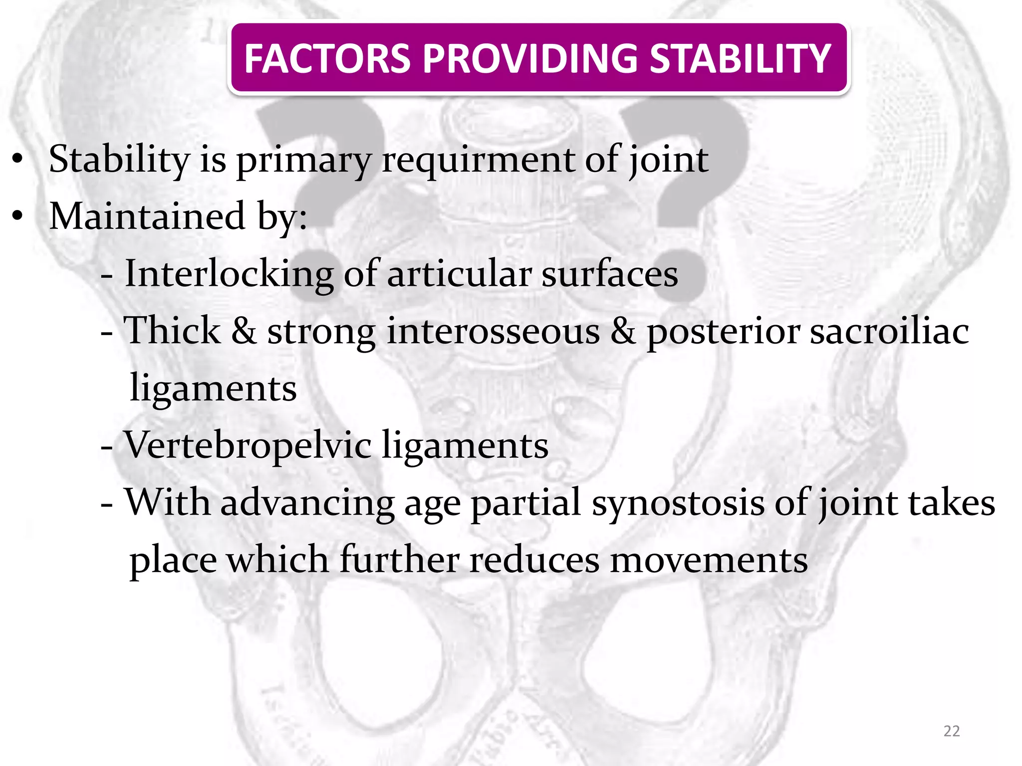 Biomechanics of si joint | PPTX