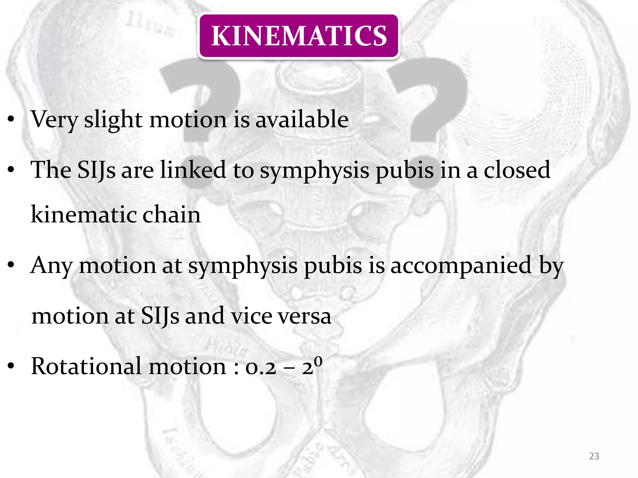 Biomechanics of si joint | PPTX