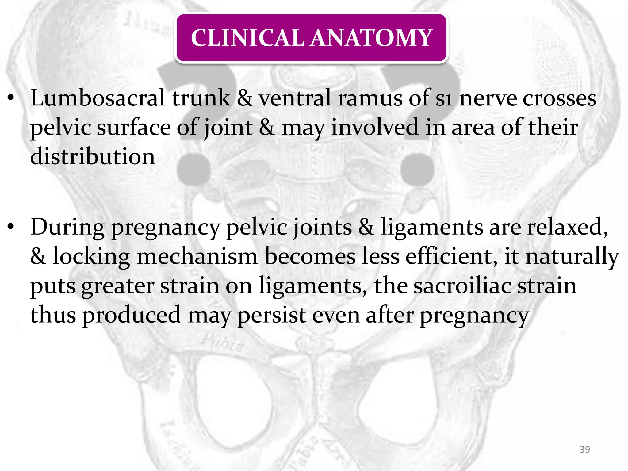 Biomechanics of si joint | PPTX