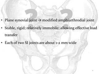 Biomechanics of si joint | PPTX