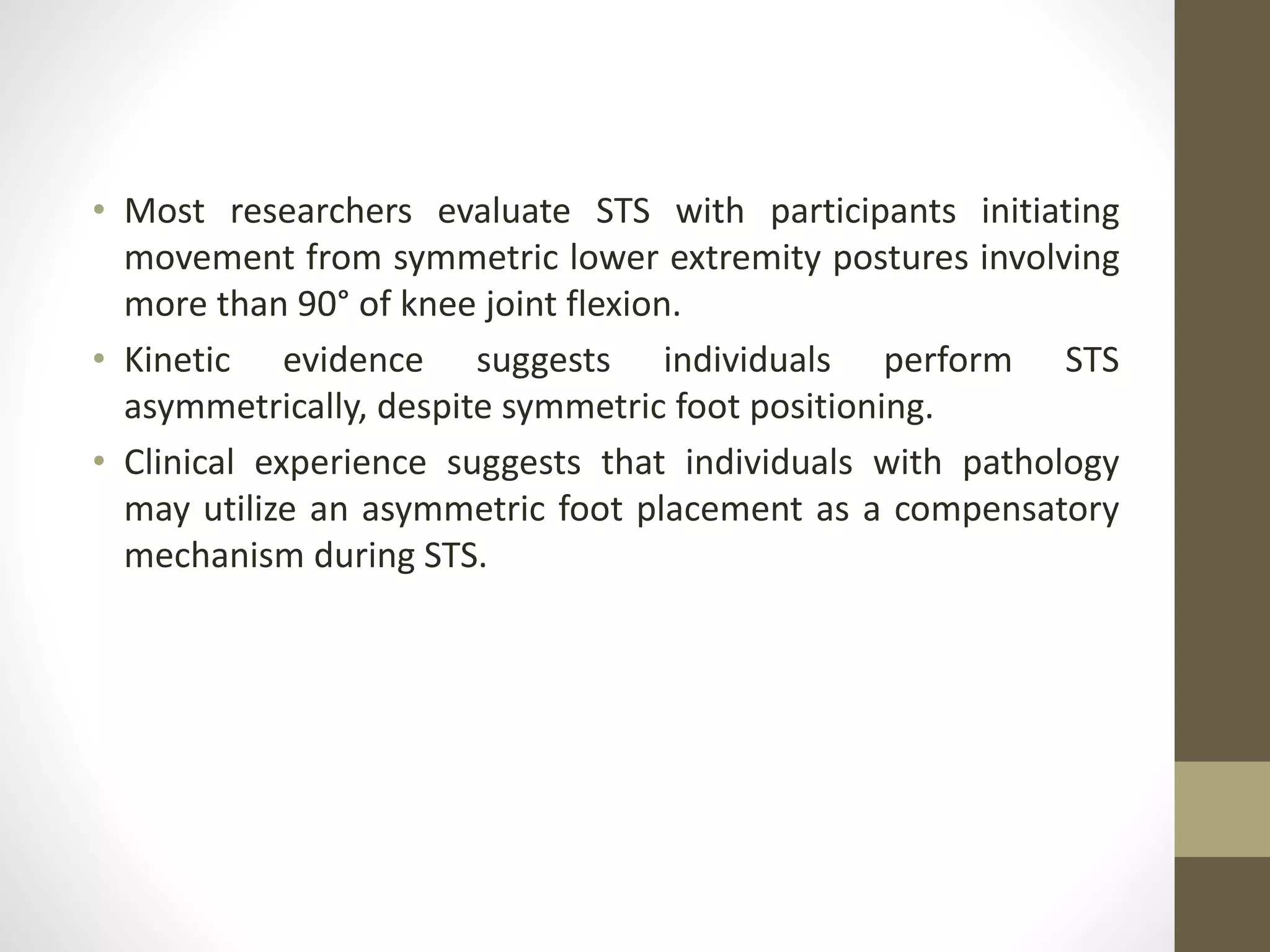 Biomechanics of Sit to Stand | PPTX
