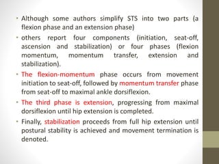 Biomechanics of Sit to Stand | PPTX