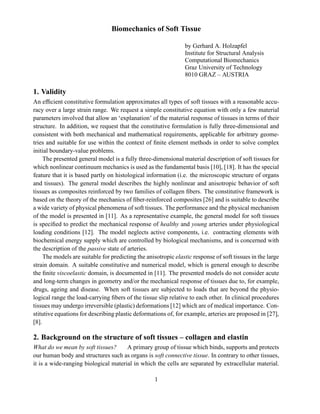 Biomechanics of Soft Tissue.pdf acdWRFDVWV | PDF