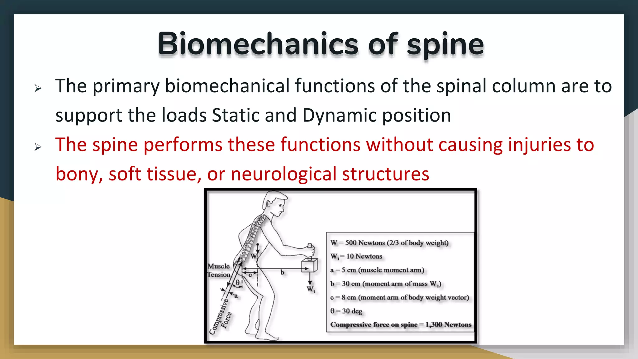 Biomechanics of spinal orthotics (MD.Nayeem hasan) | PPTX