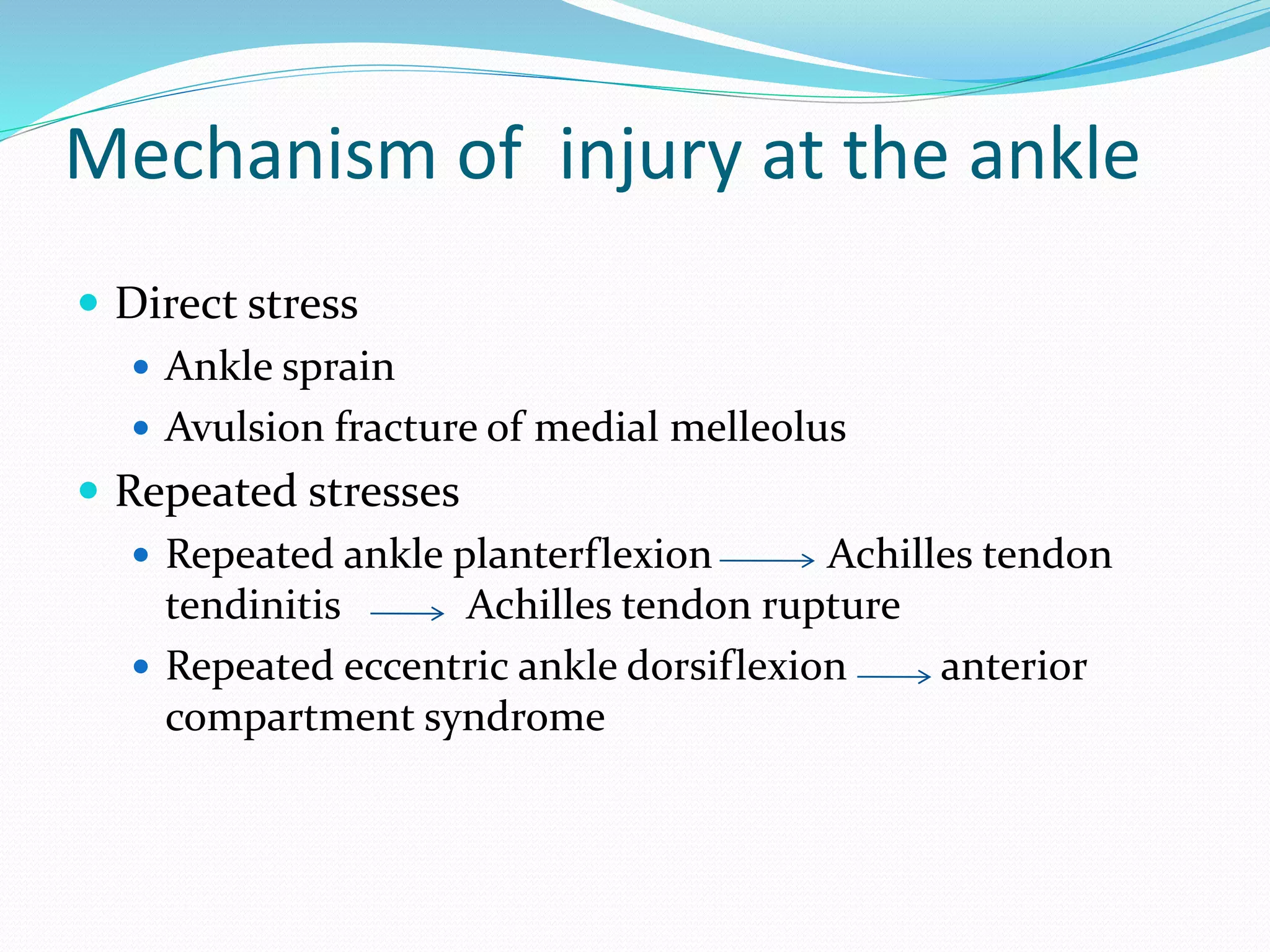 Bio-mechanics of the ankle joint | PPTX