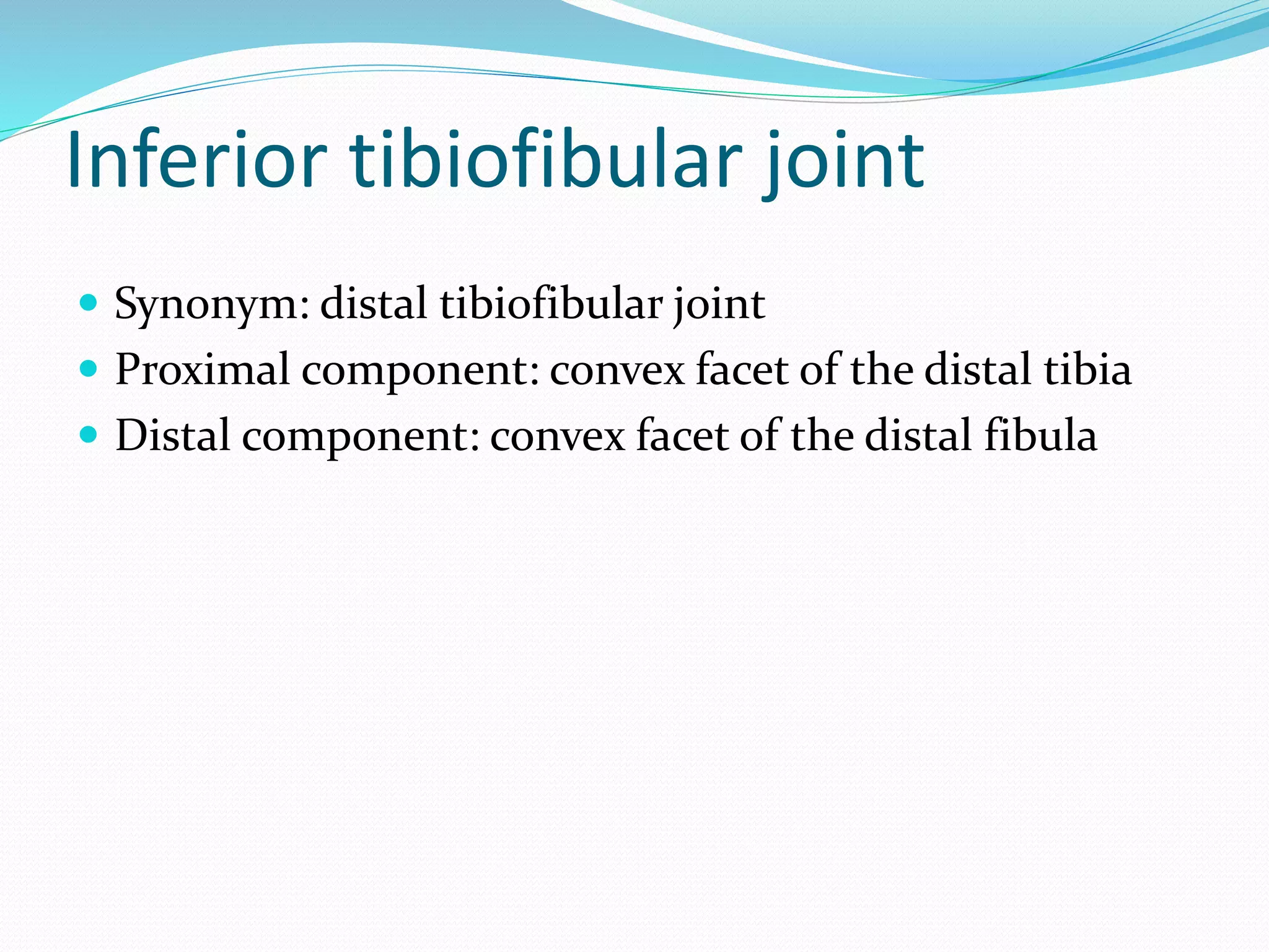 Bio-mechanics of the ankle joint | PPTX