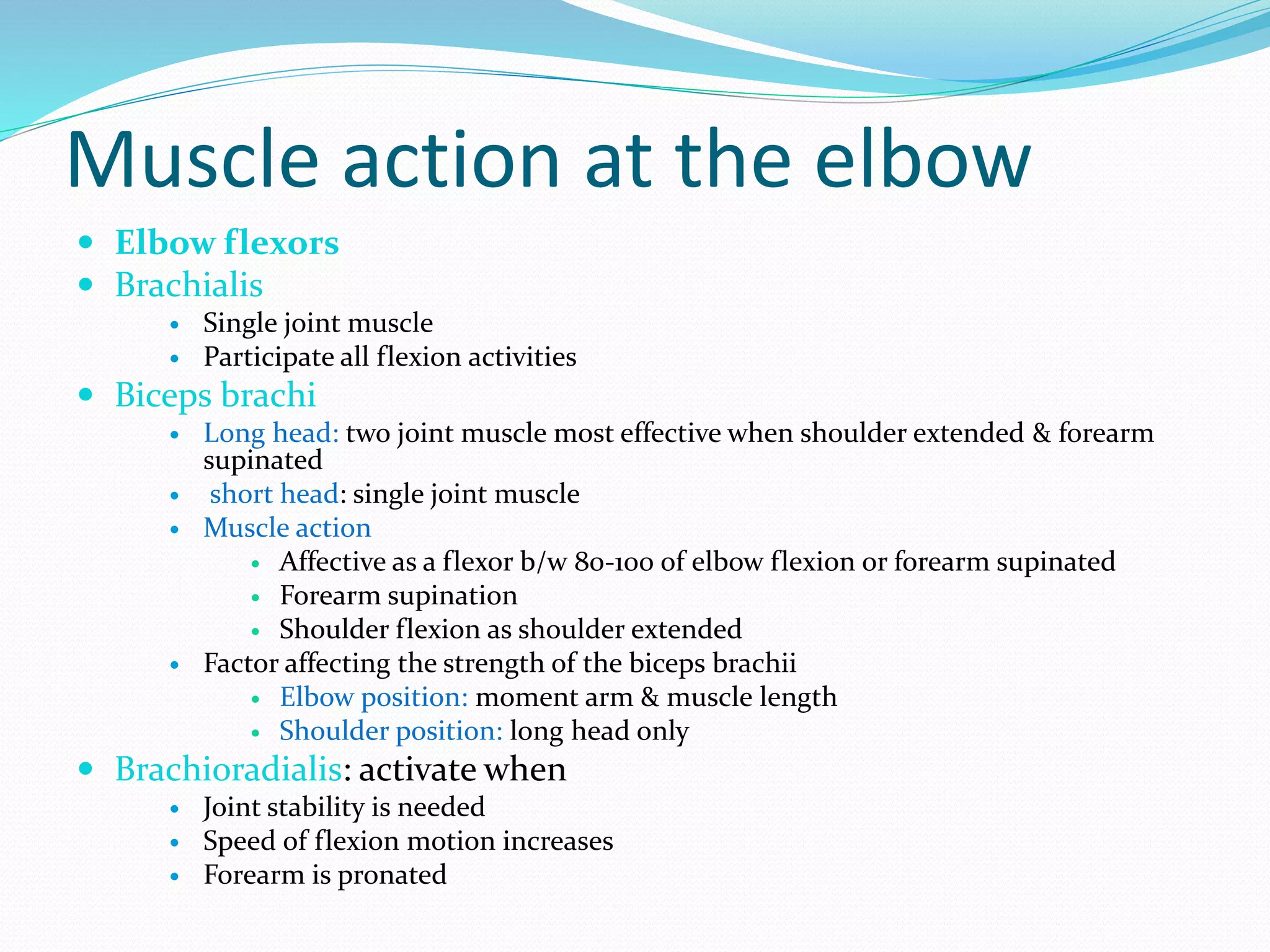 Bio-mechanics of the Elbow Joint | PPTX