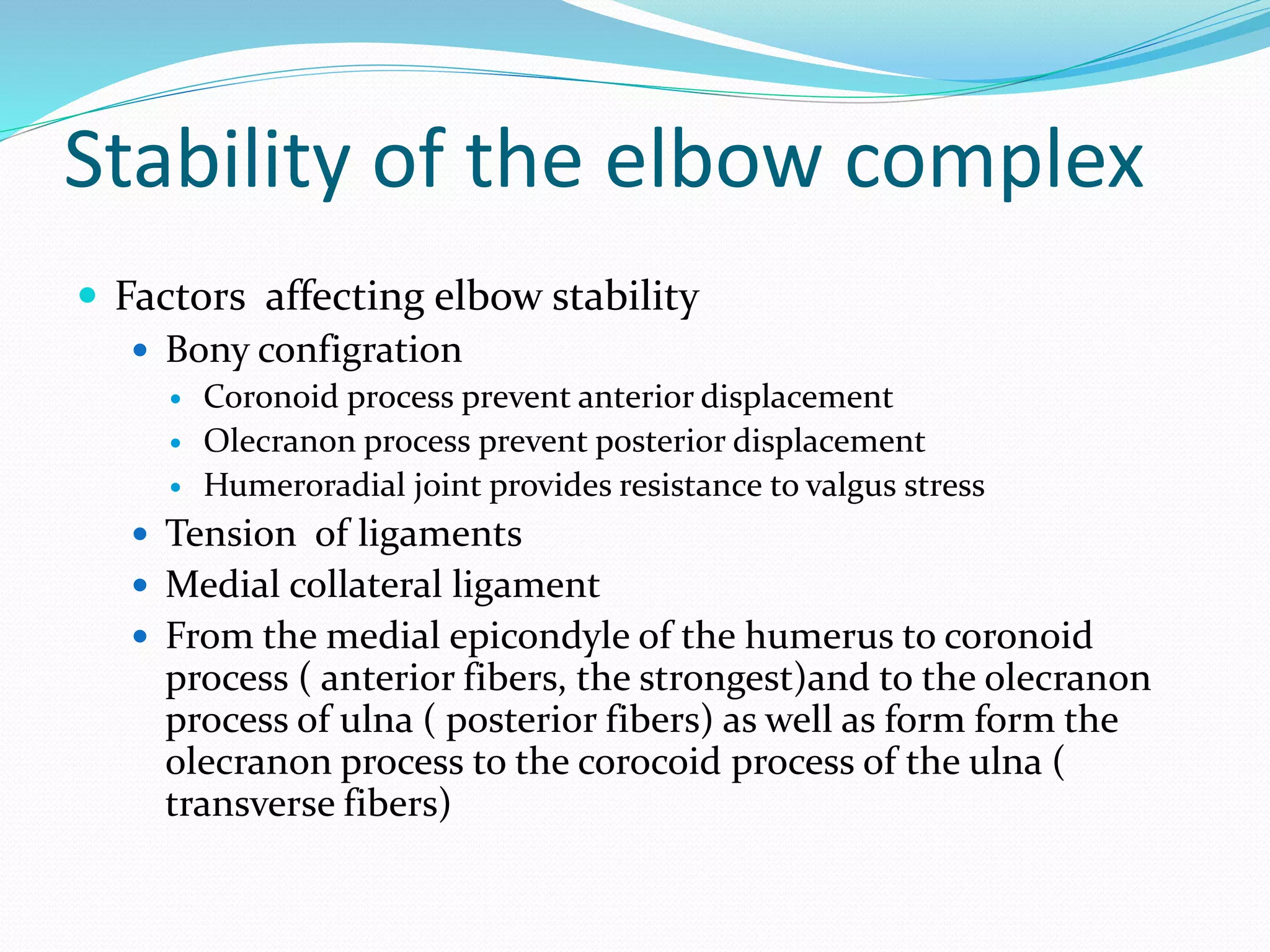 Bio-mechanics of the Elbow Joint | PPTX