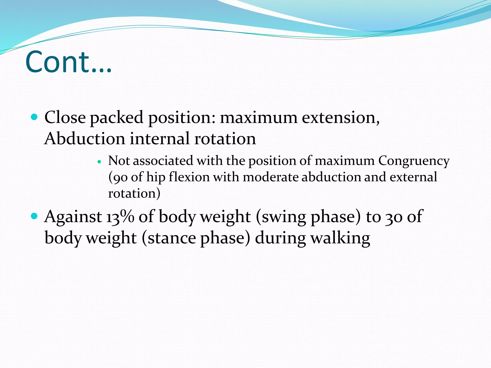 Bio-mechanics of the hip joint | PPTX