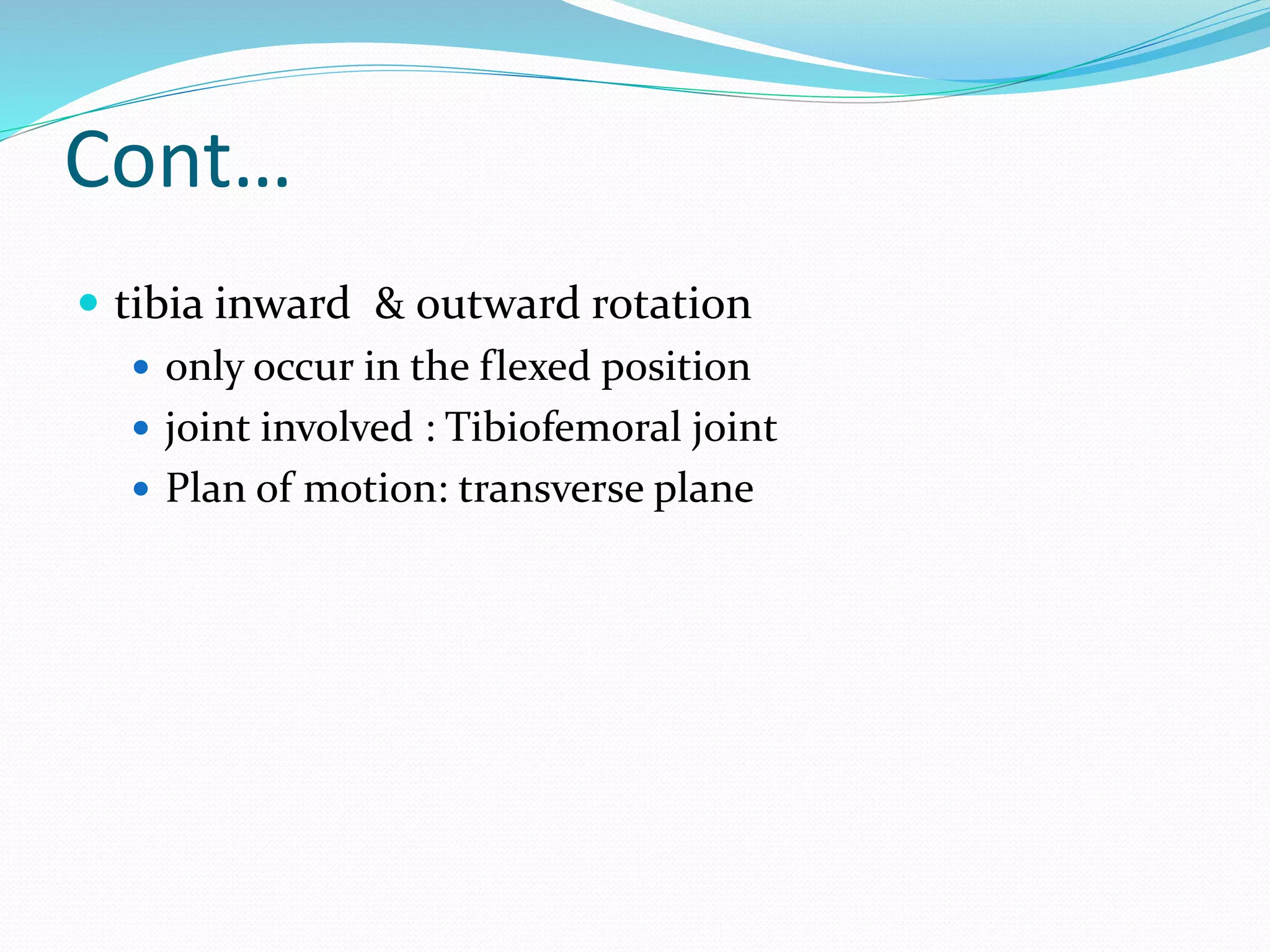 Biomechanics of the knee joint | PPTX