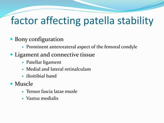 Biomechanics of the knee joint | PPTX