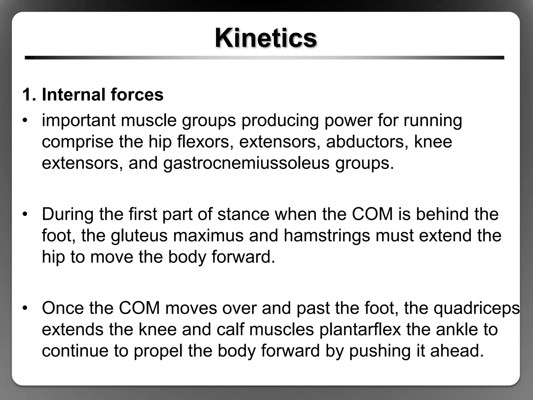 Biomechanics of the running gait.ppt
