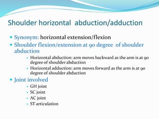 Biomechanics of the shoulder | PPTX