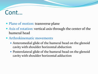 Biomechanics of the shoulder | PPTX