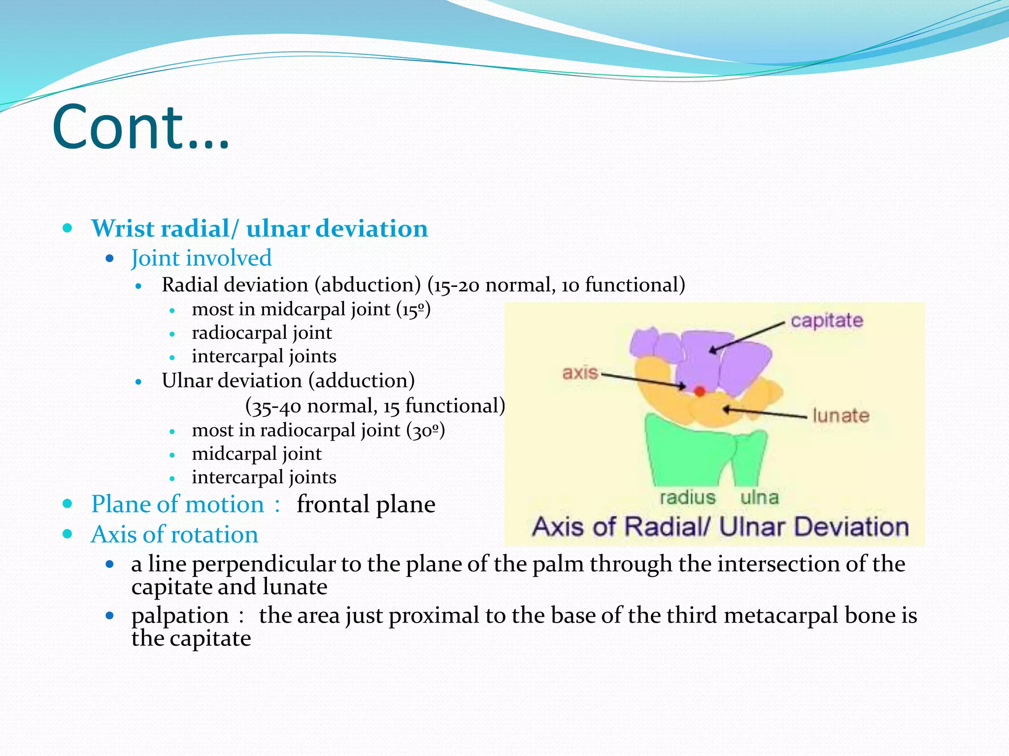 Bio-mechanics of the wrist joint | PPTX