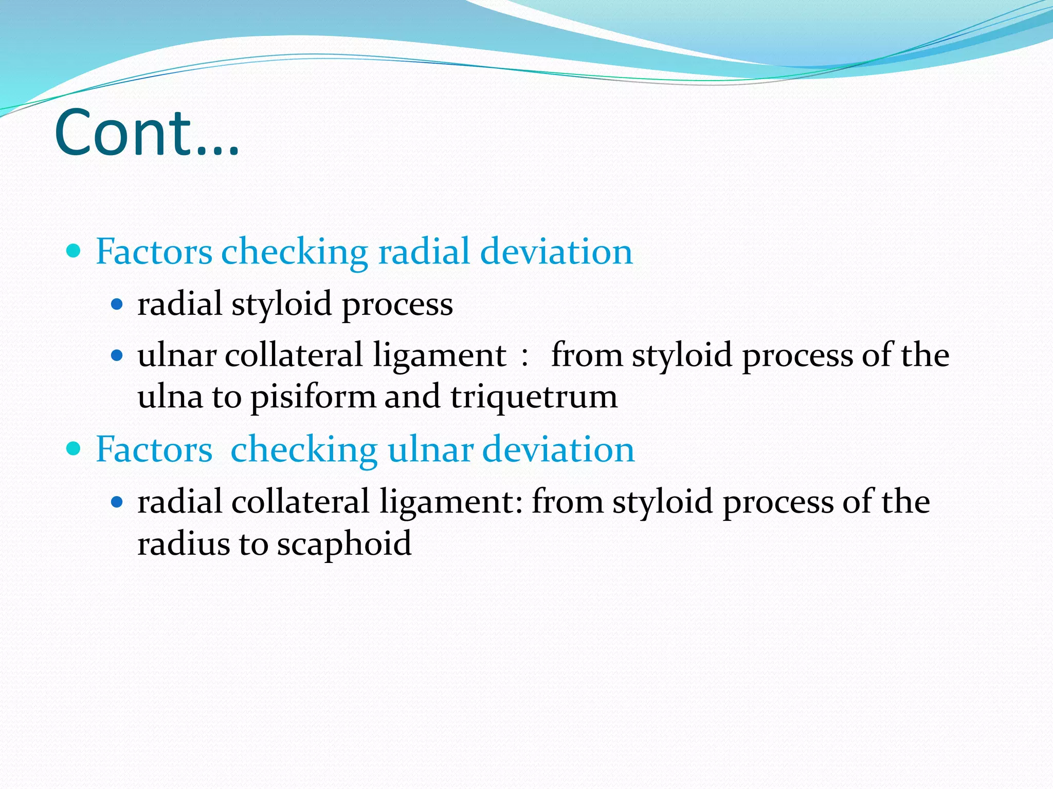 Bio-mechanics of the wrist joint | PPTX