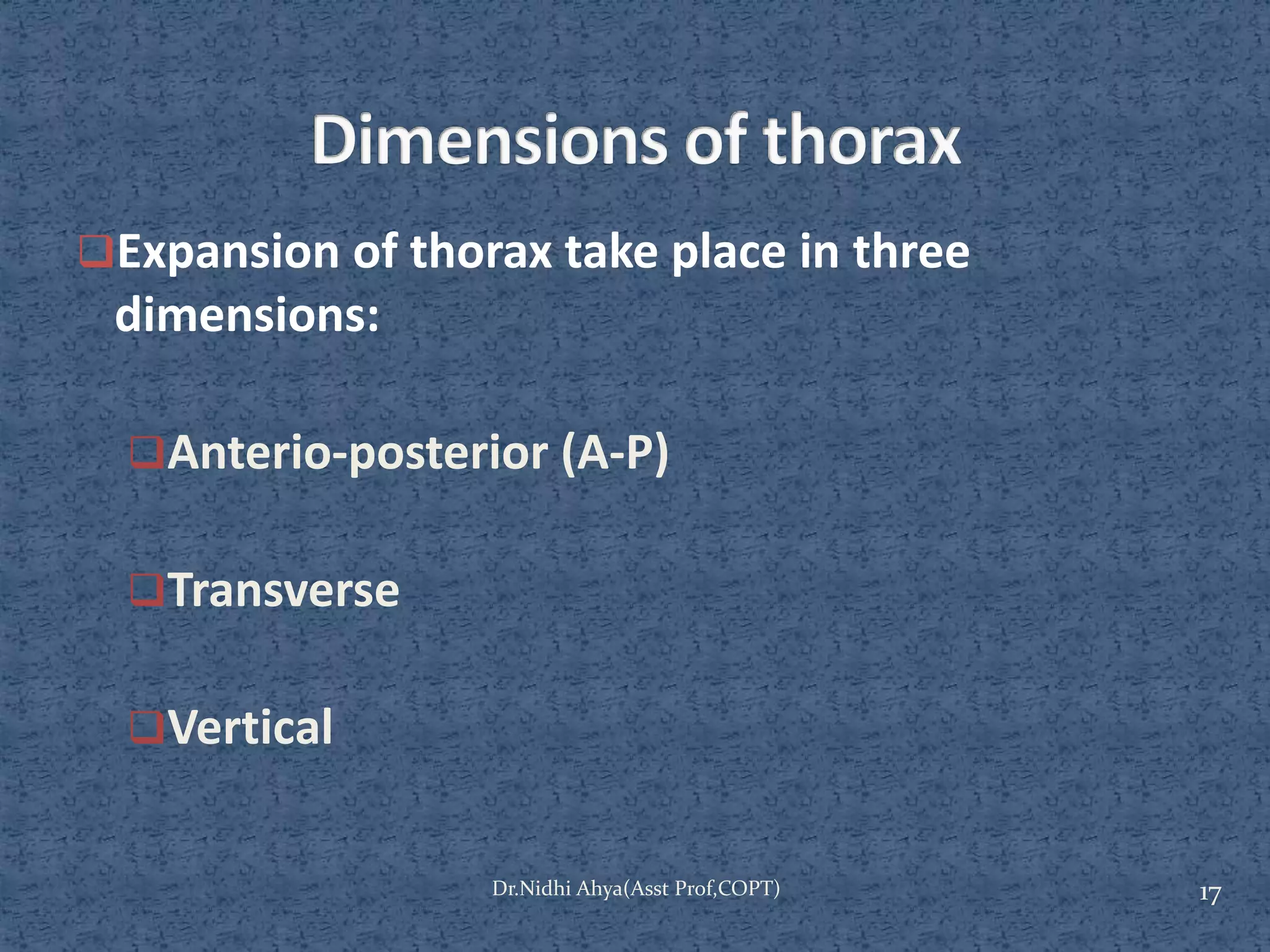 Biomechanics of thorax | PPTX