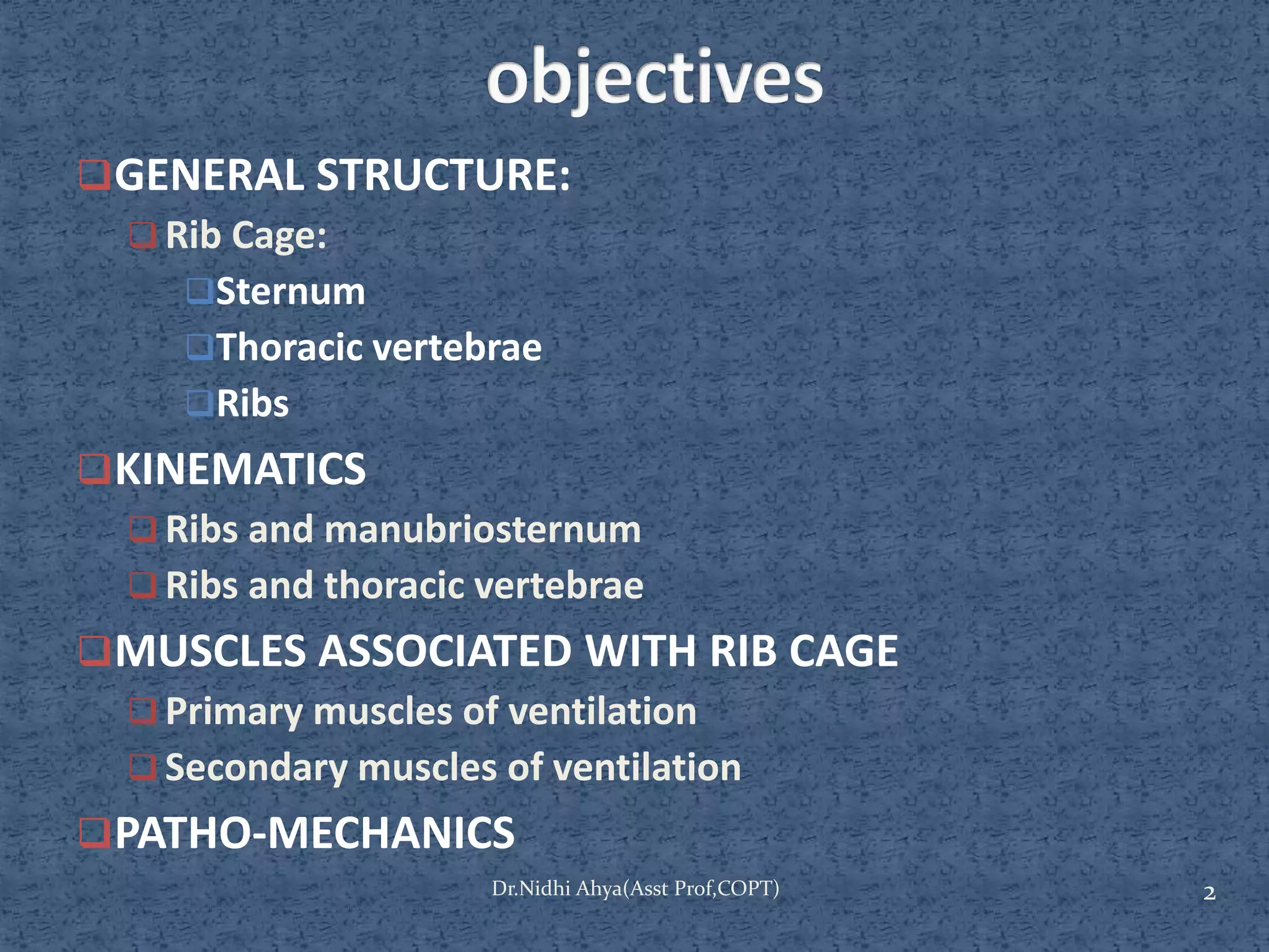 Biomechanics of thorax | PPTX