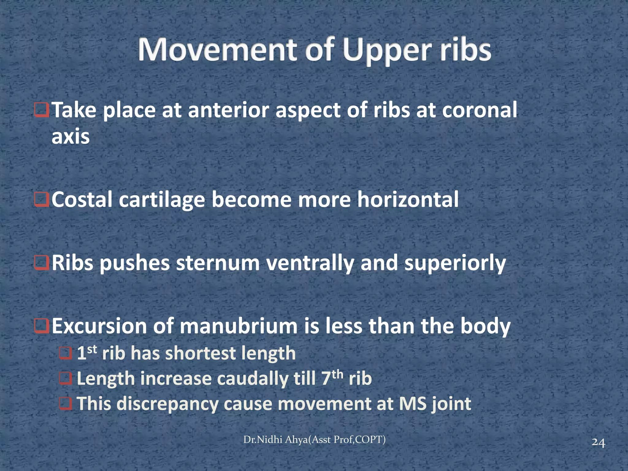 Biomechanics of thorax | PPTX