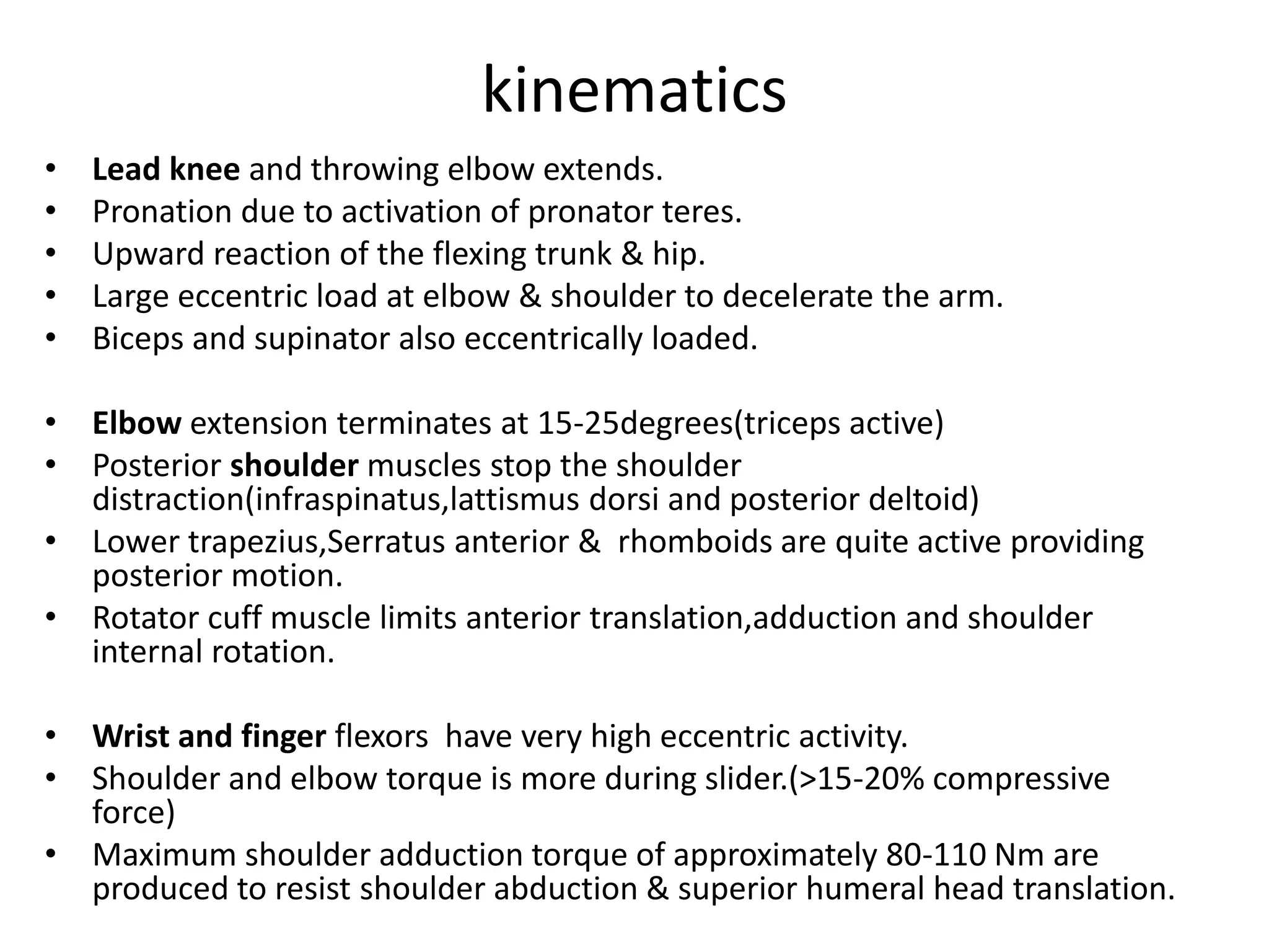 Biomechanics of Throwing | PPTX
