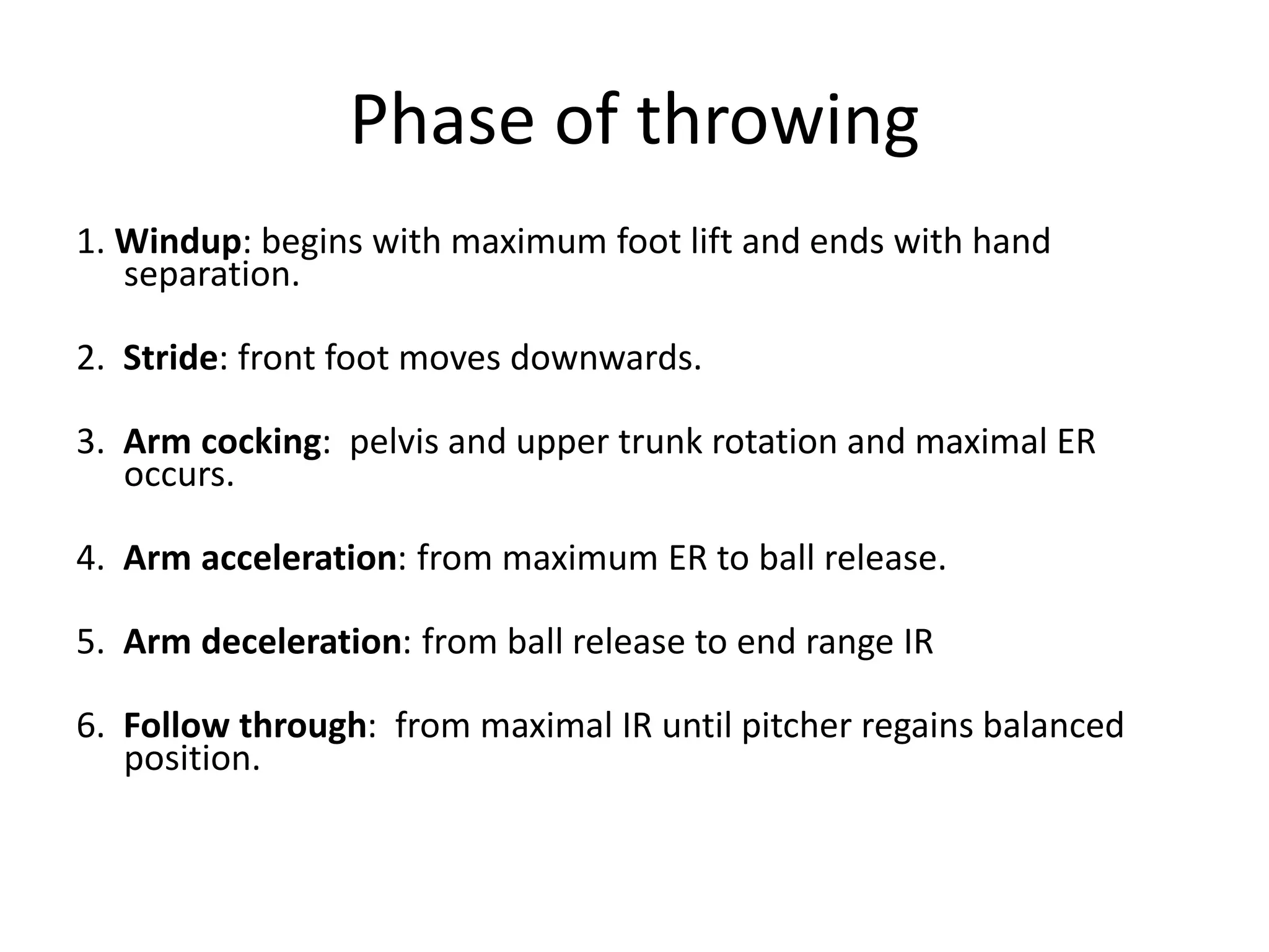 Biomechanics of Throwing | PPTX | Death, Injury, or Military Conflict ...