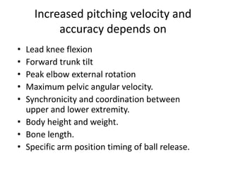 Biomechanics of Throwing | PPTX