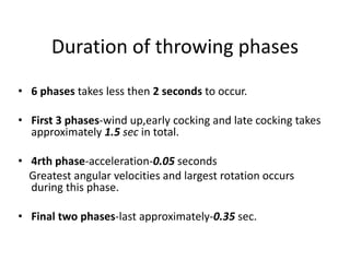Biomechanics of Throwing | PPTX