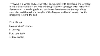 Biomechanics of throwing | PPTX