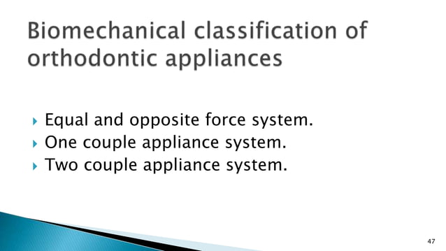 Orthodontic tooth movements and biomechanics. | PPTX | Dental Health ...