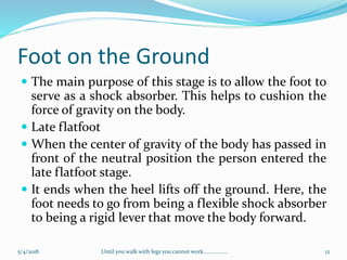 Biomechanics of walking | PPTX